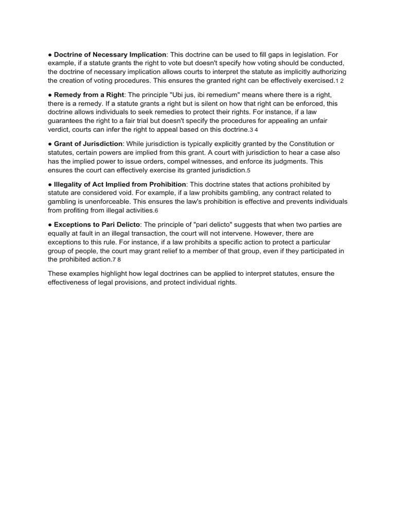 Doctrine of Necessary Implication | PDF