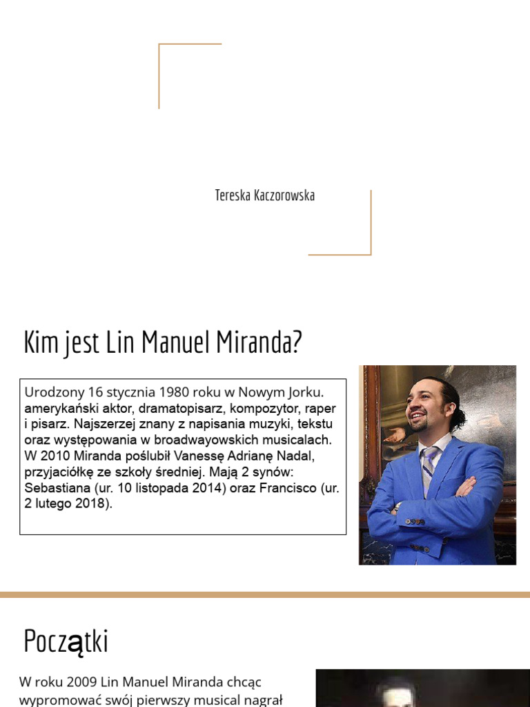 Lin Manuel Miranda | PDF
