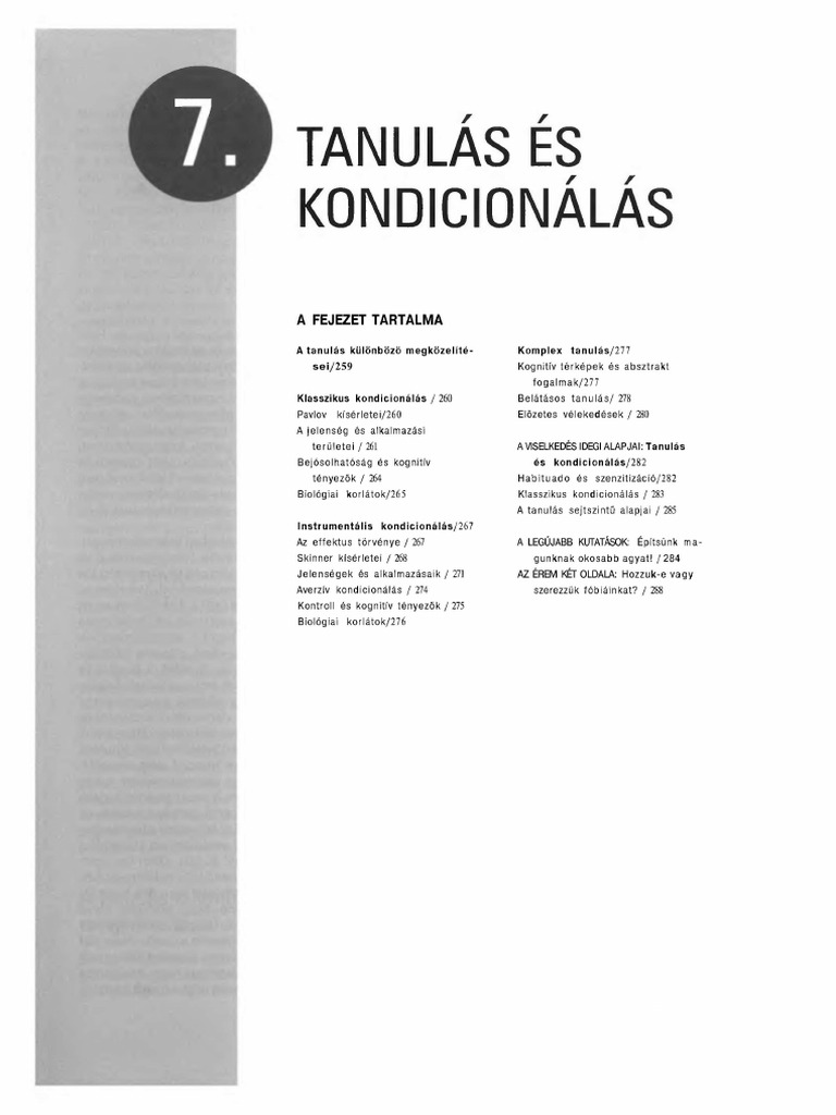 Atkinson Pszichológia 7. Fejezet | PDF