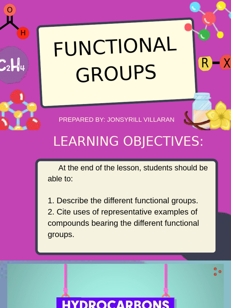 FUNCTIONAL-GROUPS-Lecture 20231203 220800 0000 | PDF | Carboxylic Acid ...