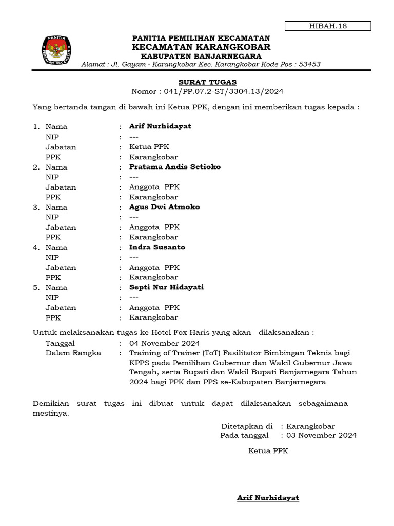 ST PPK - ToT KPPS - 041124 | PDF