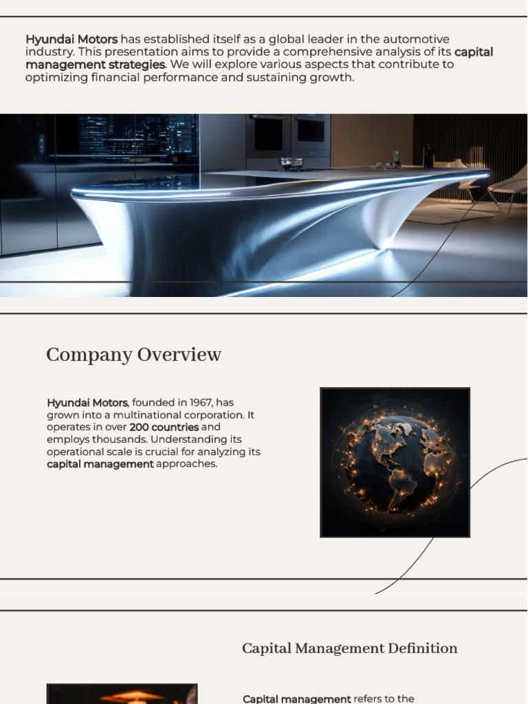 Slidesgo Optimizing Capital Management Strategies A Comprehensive Analysis of Hyundai Motors ...