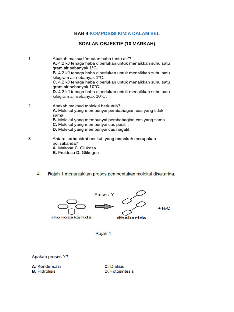 Latihan Bab 4 T4 | PDF