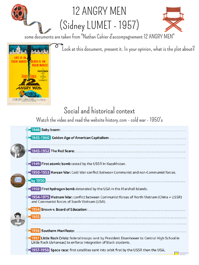 Camera Angles in 12 Angry Men | PDF