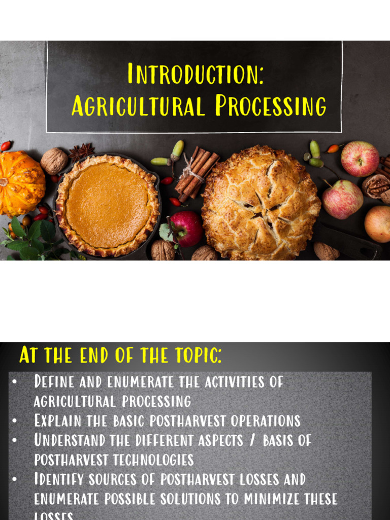 Agricultural-Processing | PDF | Postharvest | Agriculture