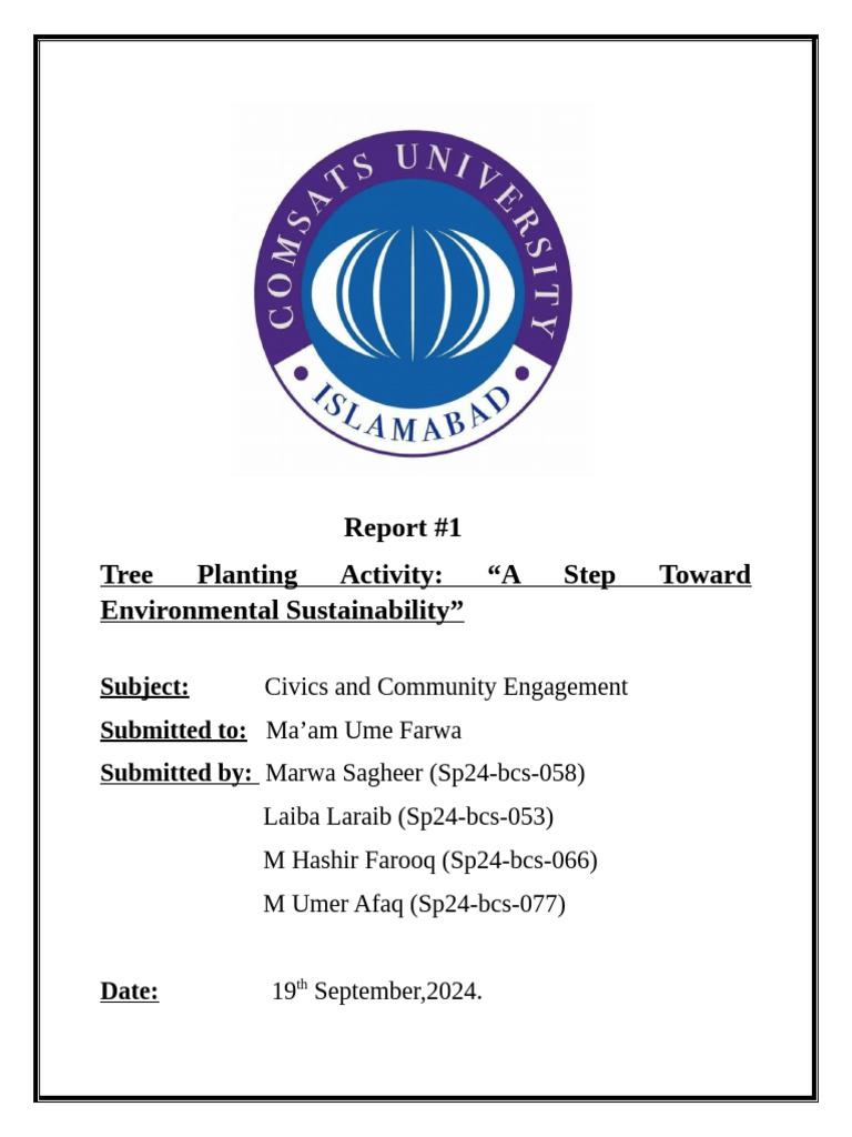 civics report | PDF | Natural Environment | Trees