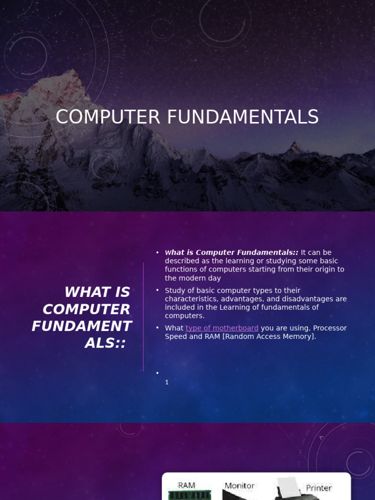 Computer Fundamentals | PDF