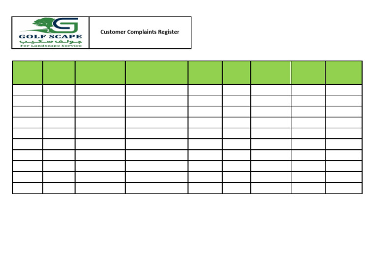 3-Customer Complaints-Register | PDF