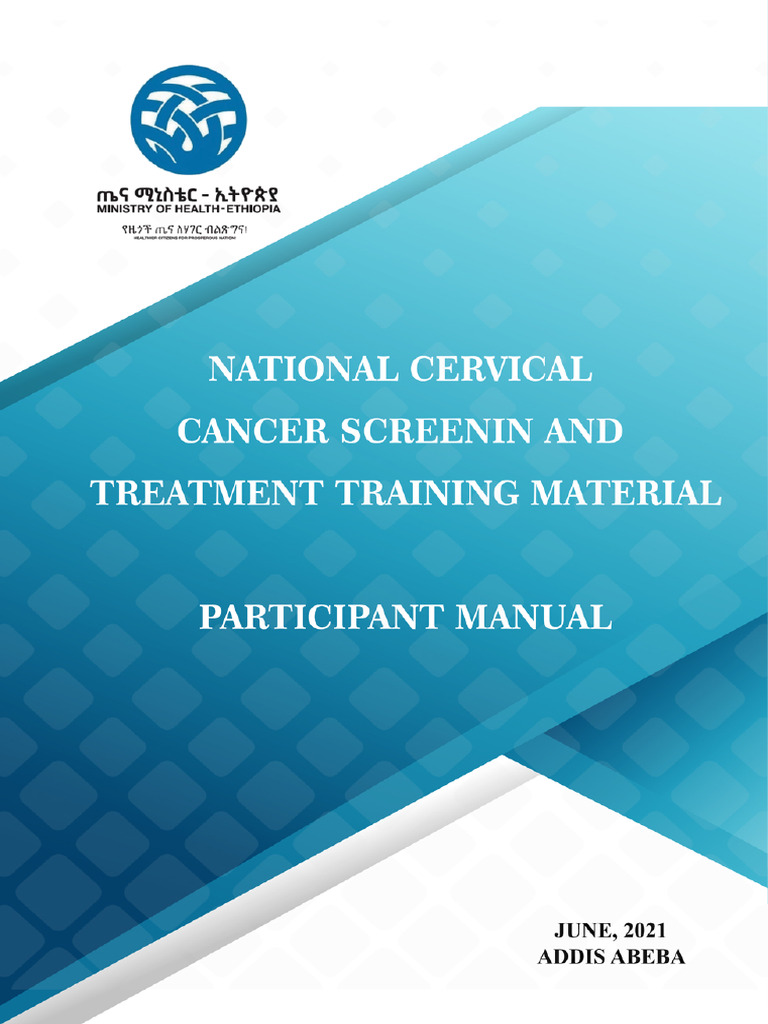 Cervical Cancer Screening Training Manual | PDF | Cervical Cancer ...