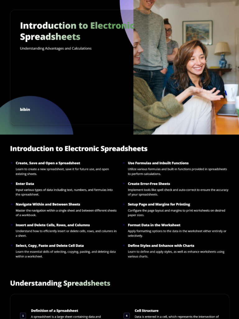 Electronic Spreadsheets Pdf