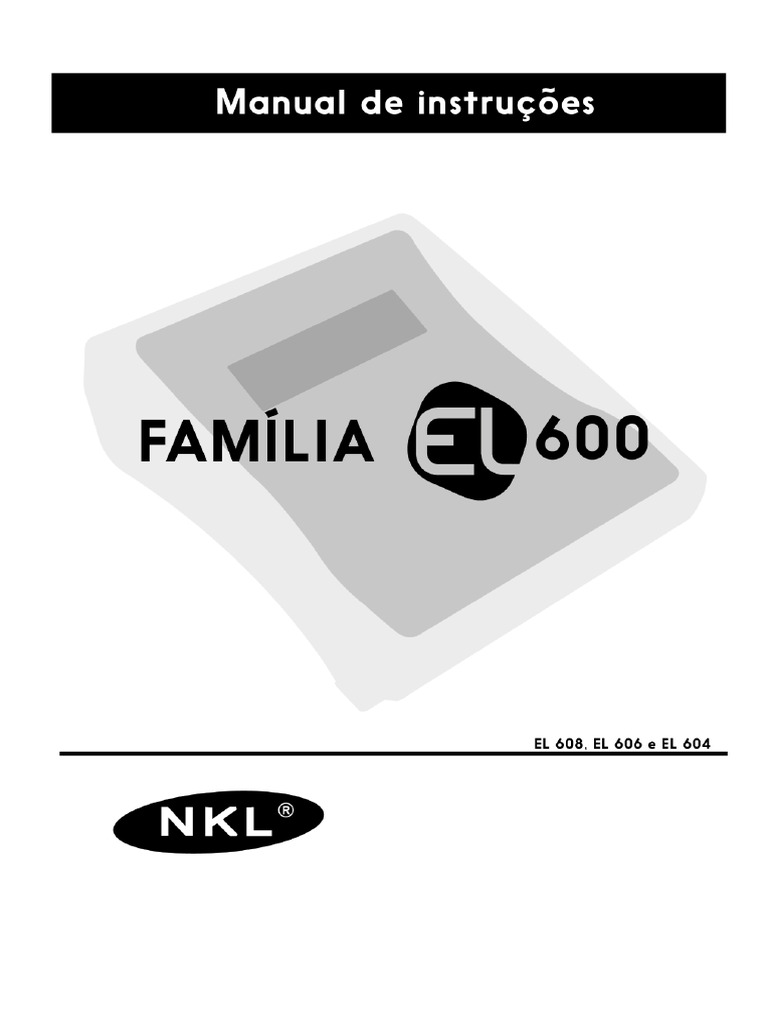 Manual EL600 GIII | PDF | Fonte de energia | USB