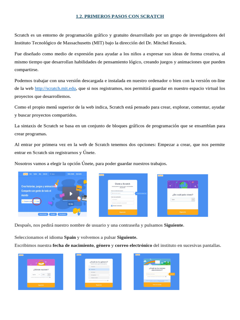 1-2 Primeros Pasos Con Scrath | PDF