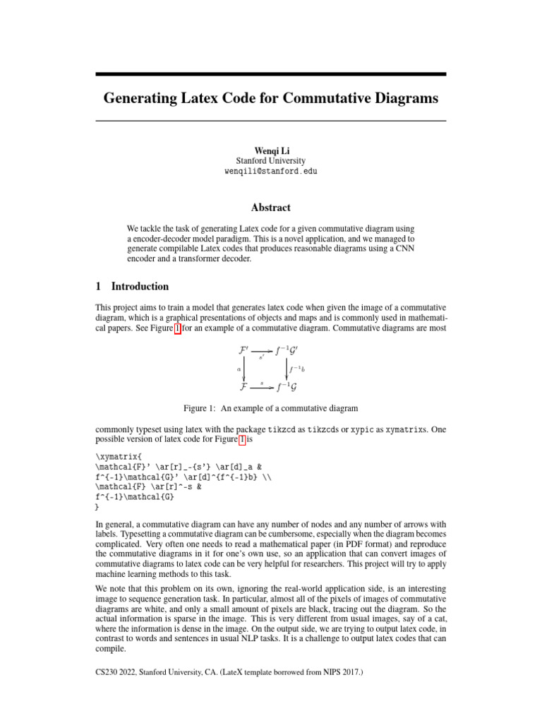 Generating Latex Code for Commutative Diagrams | PDF | Artificial Neural Network | Applied ...