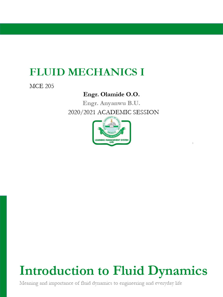FLUID MECHANICS LECTURE NOTE | PDF | Fluid Mechanics | Viscosity FLUID MECHANICS LECTURE NOTE | PDF | Fluid Mechanics | Viscosity