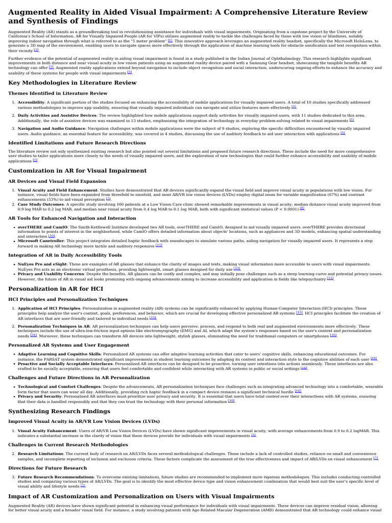 Augmented Reality in Aided Visual Impairment_ A Comprehensive ...