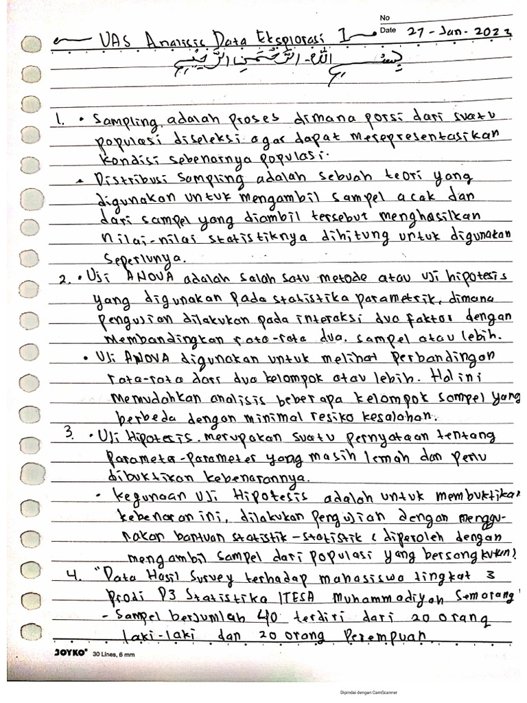 1668 - Annisa Zaini Utami - UAS ADE 1 | PDF