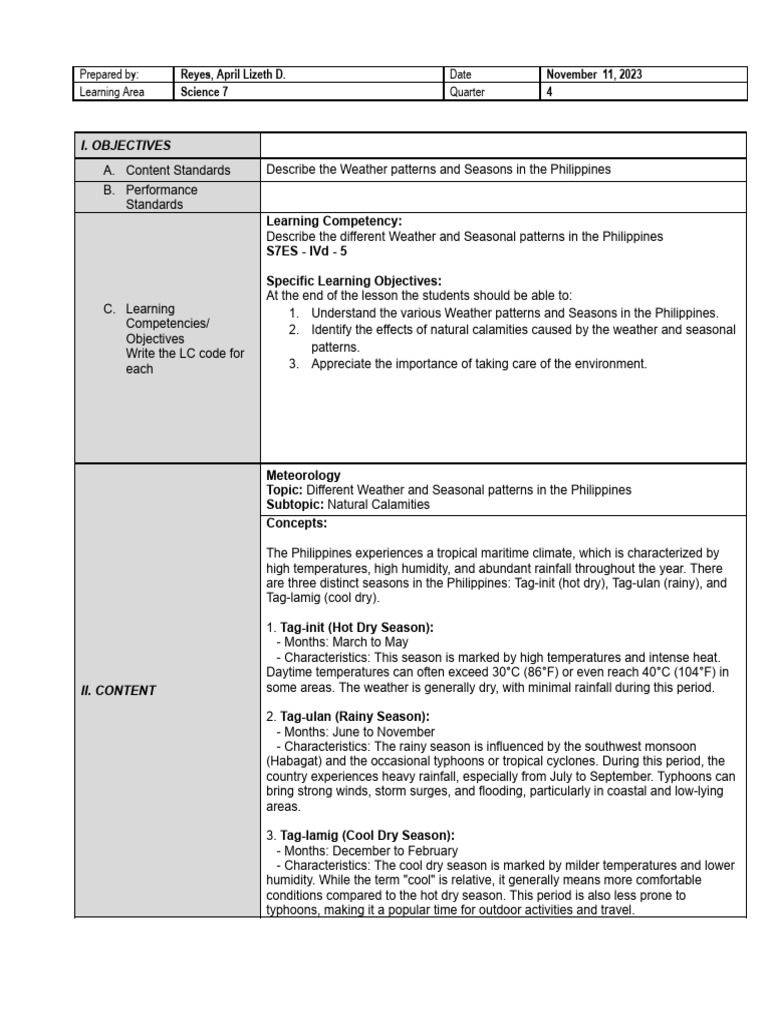 LP-WEATHER-1 | PDF | Monsoon | Tropical Cyclones
