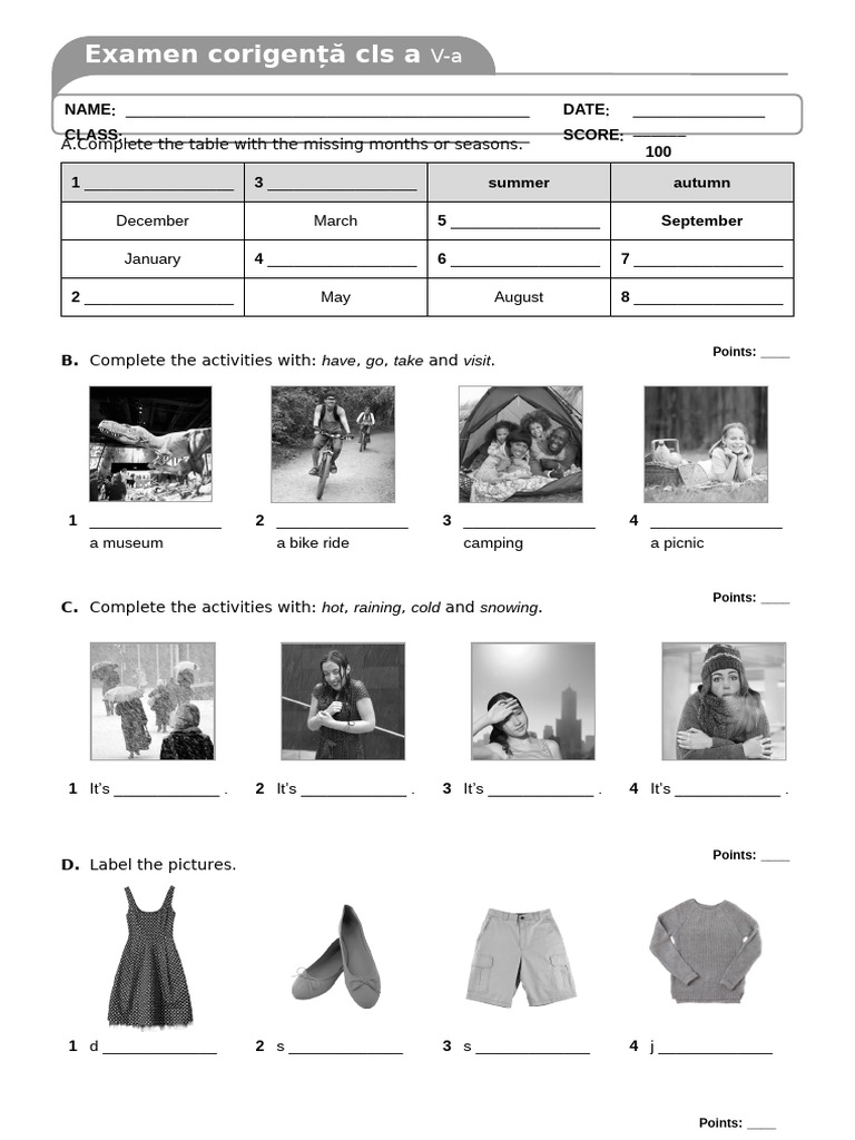 examen corigenta cls. 5 | PDF | Comics | Dc Comics