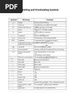 Copy Reading Symbols | PDF | Language Arts & Discipline