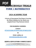 Kenyan Secondary School Grading System | PDF