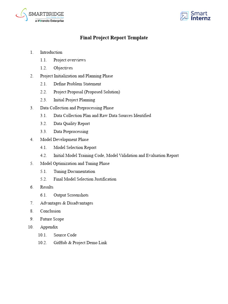 DL Project Report Template | PDF | Business | Technology & Engineering
