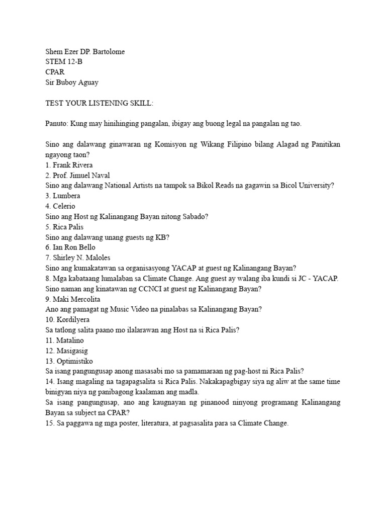 Bartolome Cpar12b | PDF