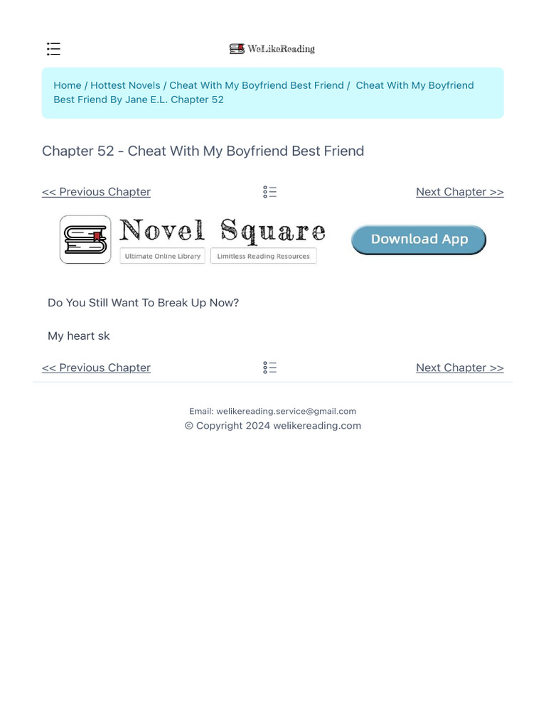 Cheat With My Boyfriend Best Friend Ch. 52 | PDF