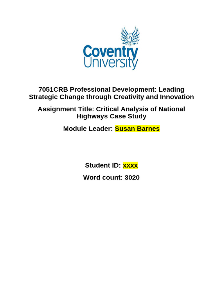 Revised report | PDF | Leadership | Change Management