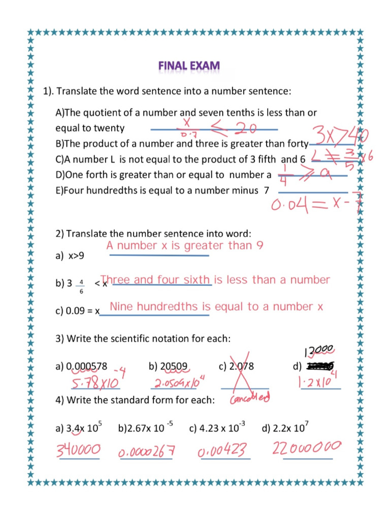 Exam Mark Scheme | PDF