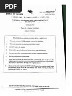 CSEC Geography June 2021 Paper 2 | PDF