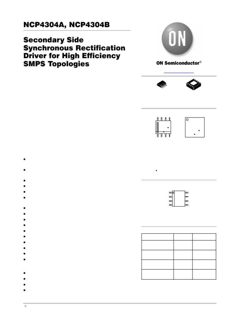 NCP4304 D1 | PDF | Rectifier | Computer Engineering