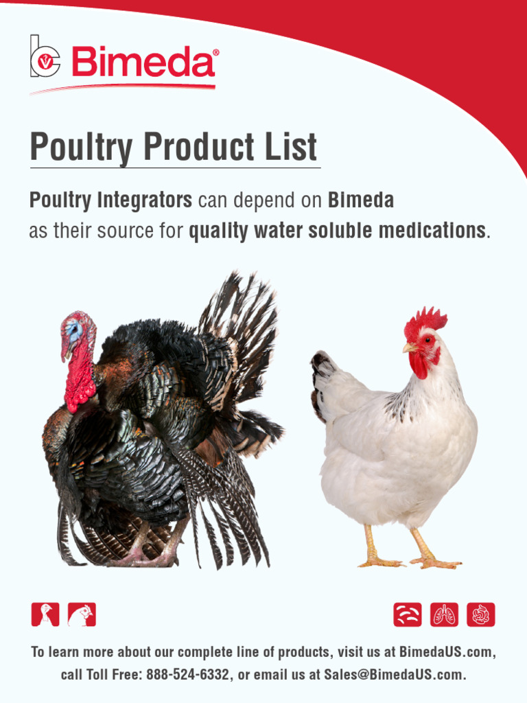 Bimeda Poultry Product Sheet | PDF | Poultry Farming | Health Sciences