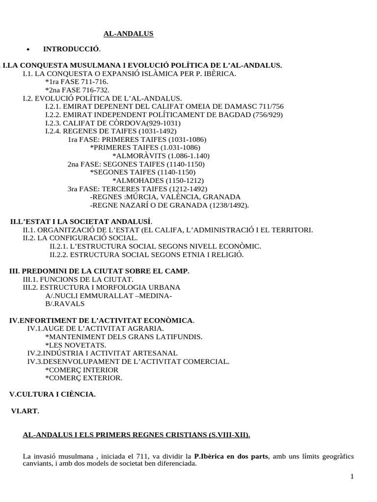5.Tema. AL-ANDALUS | PDF