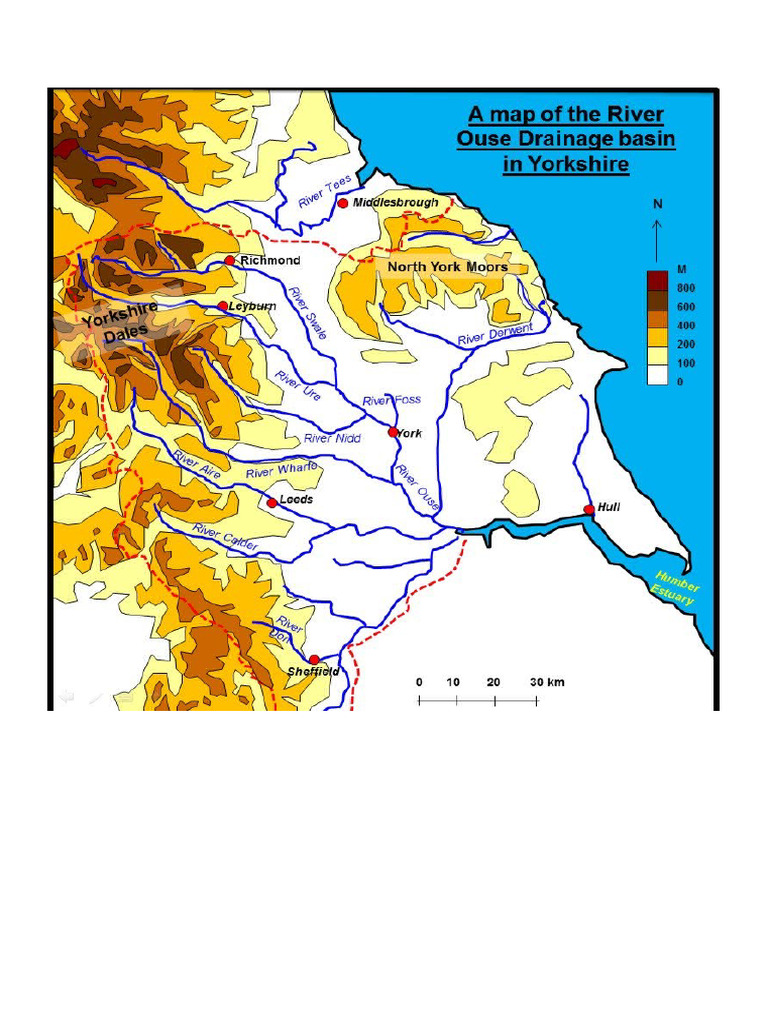 Map of River Ouse Drainage Basin | PDF