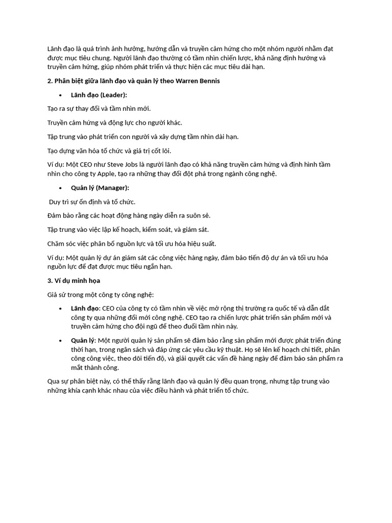 Lãnh Đ o Là Quá Trình NH Hư NG | PDF