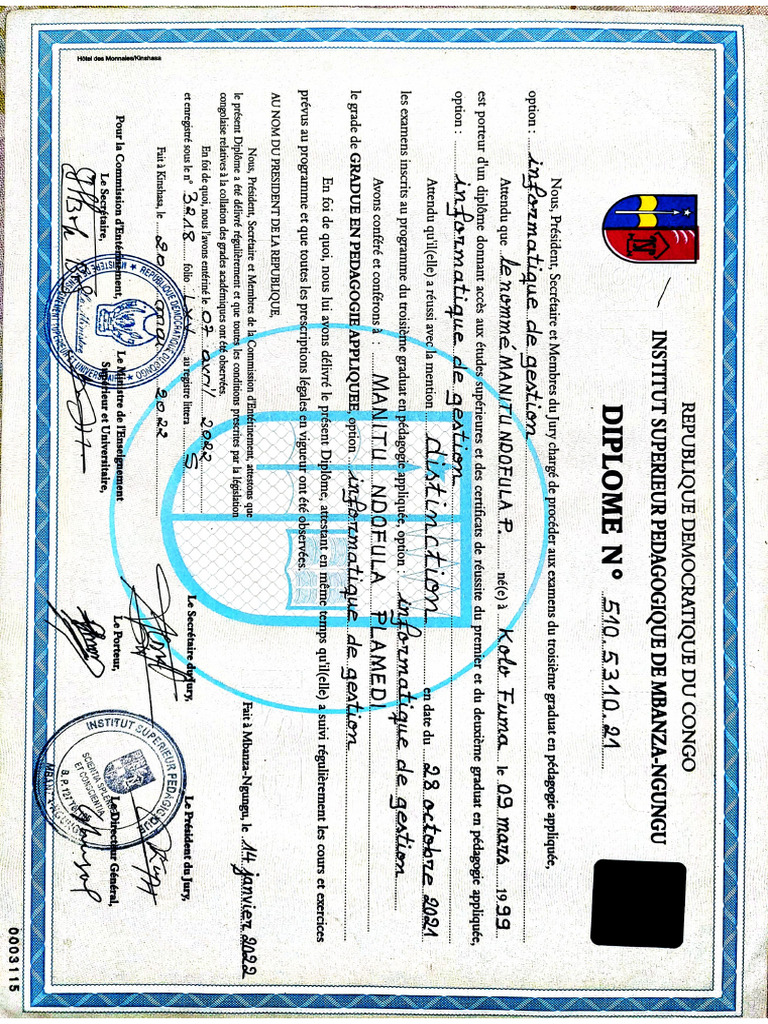 Diplome G3 & L2 | PDF