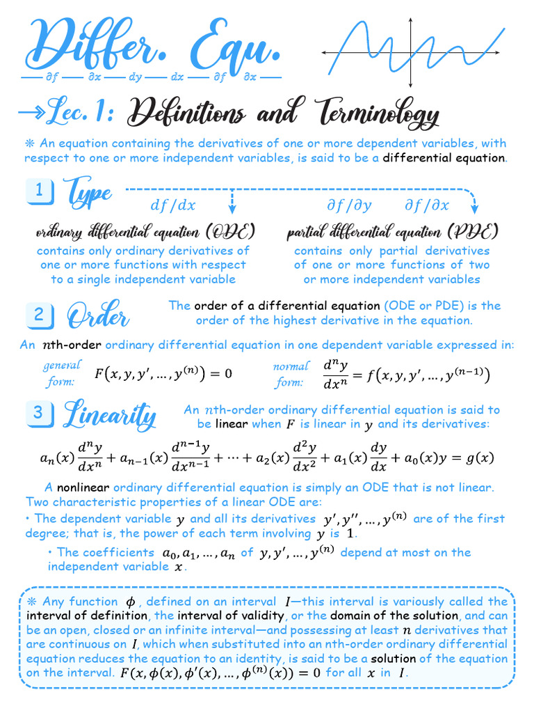 Differential Equations | PDF | Ordinary Differential Equation | Laplace Transform