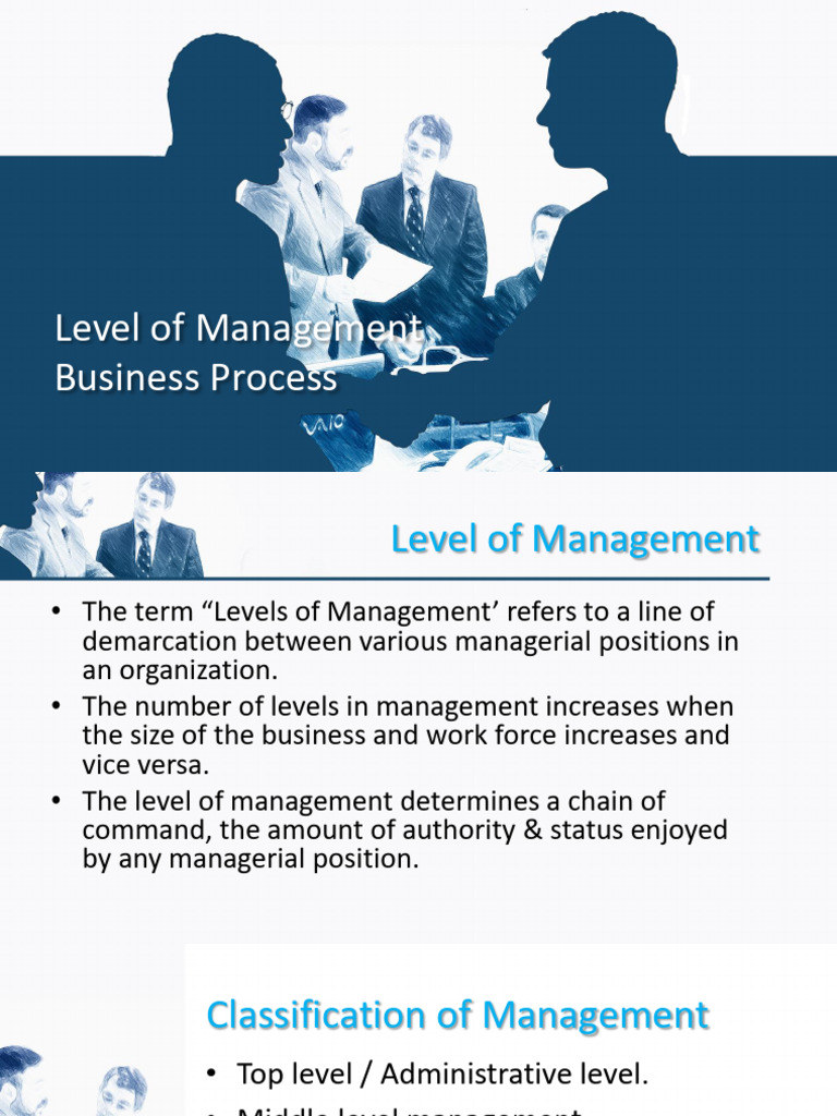 Understanding Levels of Management | PDF | Business | Business Economics
