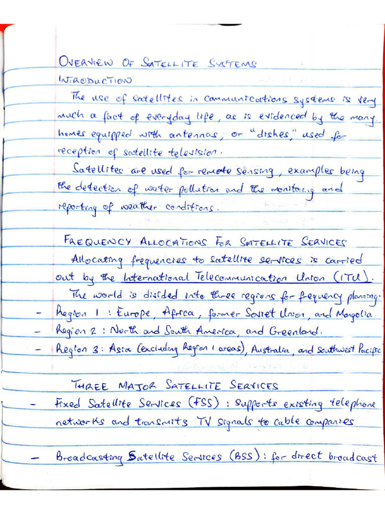 Satellite Communications (ECE 513.2) | PDF