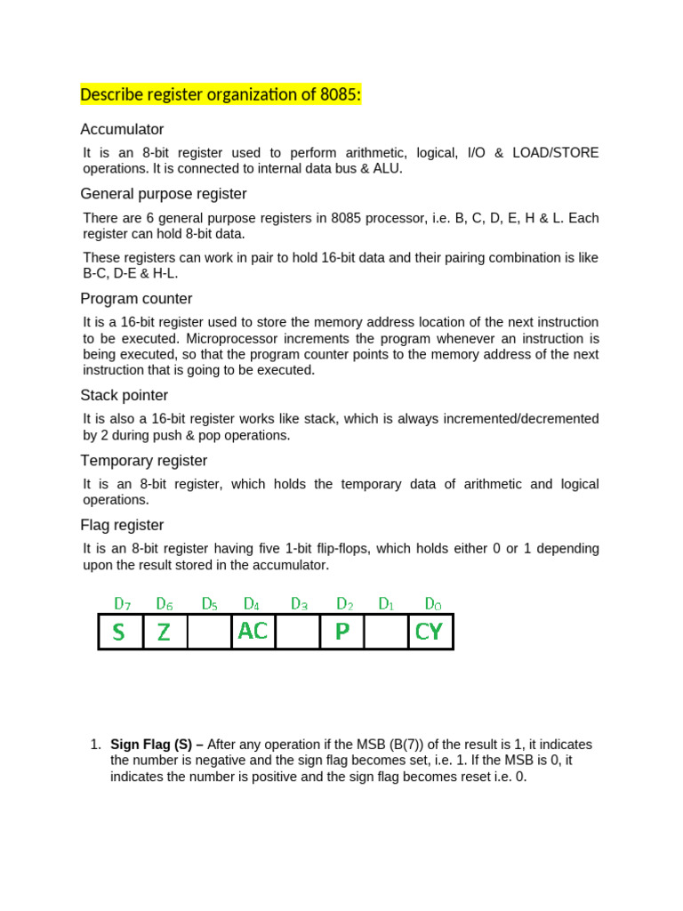 8085 Microprocessor | PDF | Central Processing Unit | Computer Data
