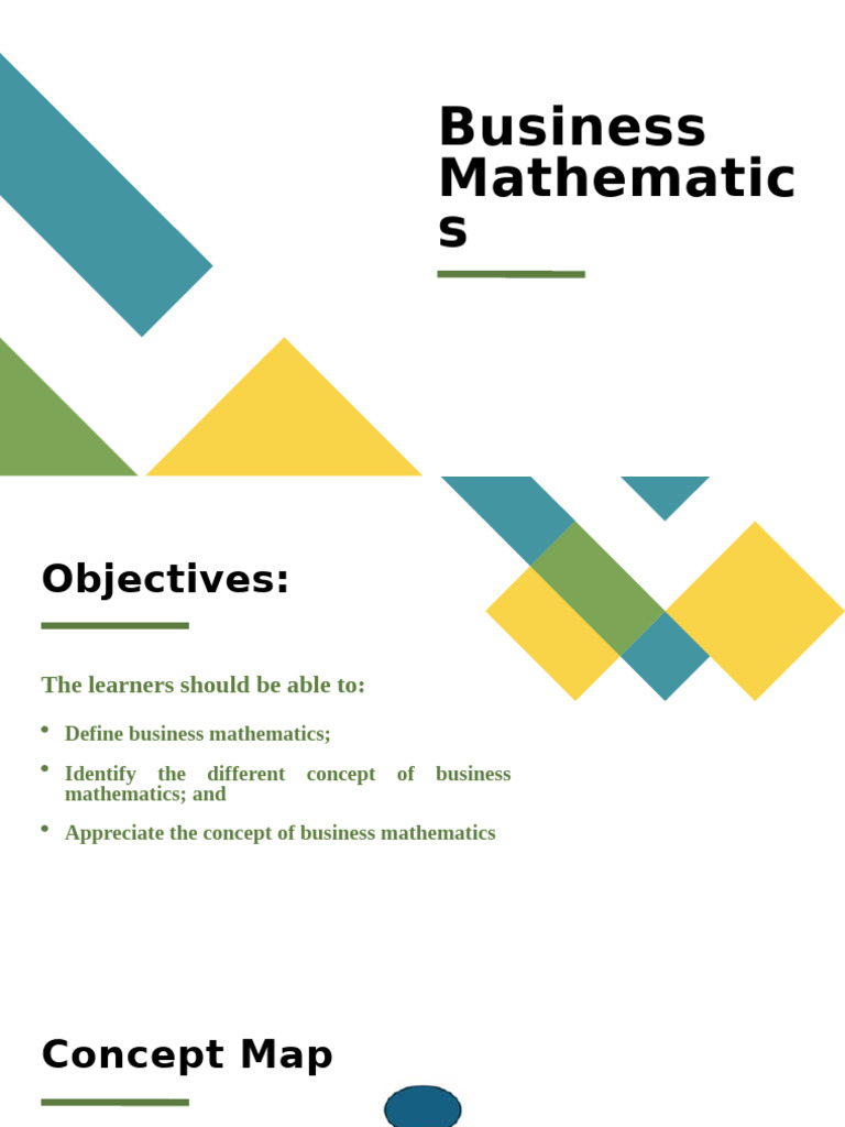 Overview of Business Mathematics Concepts | PDF | Mathematics ...
