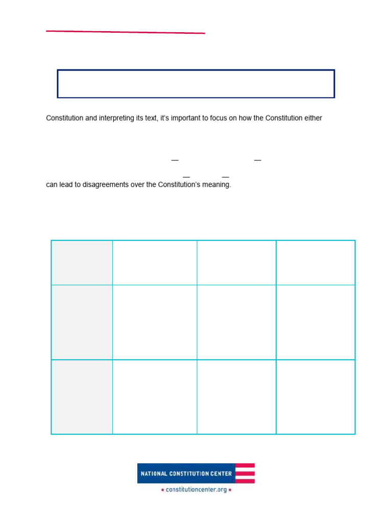 1.4 Activity Guide Introduction To The Methods of Constitutional ...