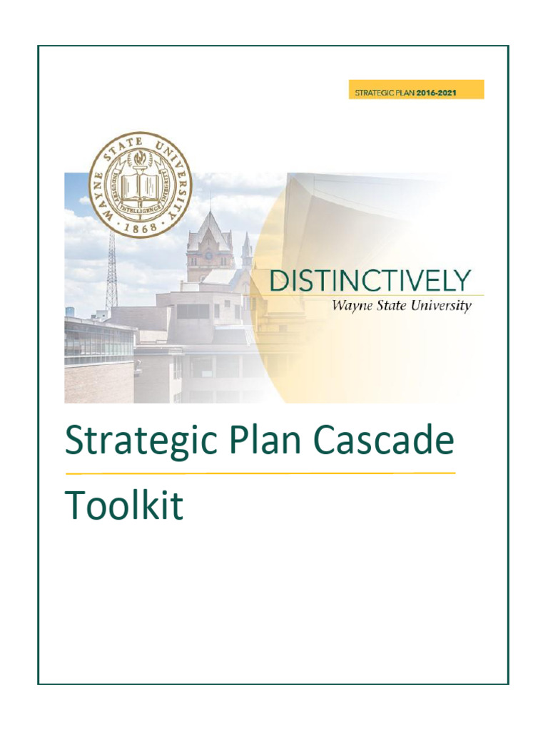 Strategic Plan Toolkit | PDF | Strategic Planning | Goal