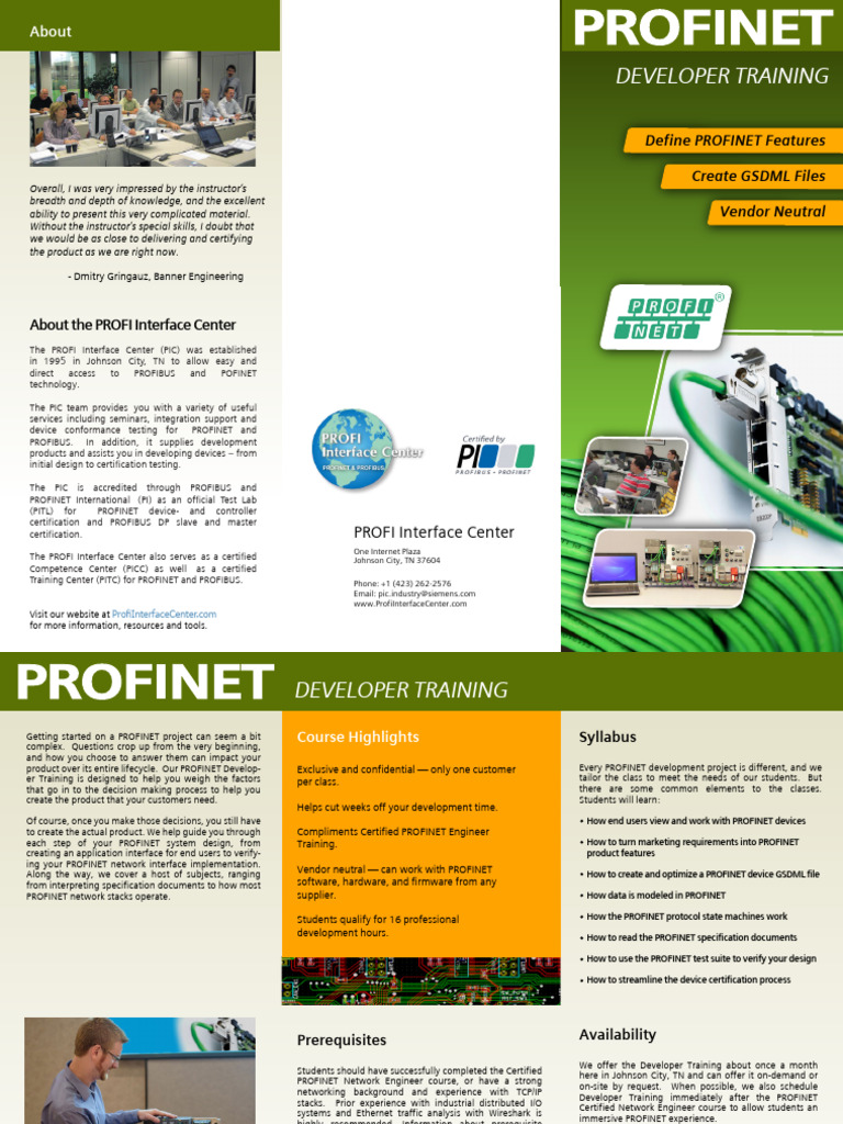 PROFINET_DeveloperWorkshop | PDF | Computer Network | Network Interface Controller