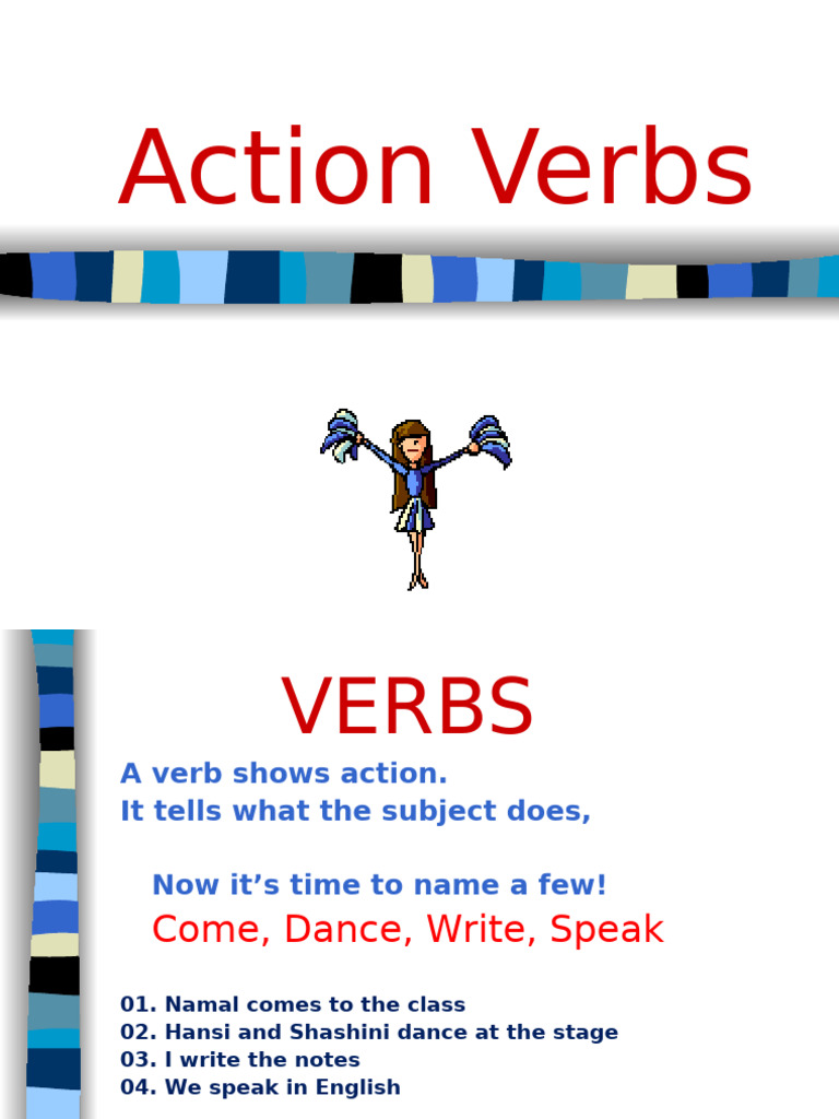 Action Verb | PDF | Language Arts & Discipline