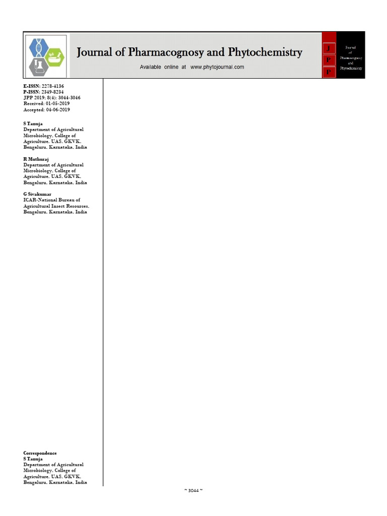 Isolation and Characterization of NPV Associated With Insect Pest | PDF ...