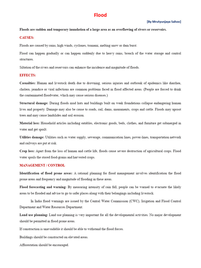 Flood | PDF | Flood | Meteorology
