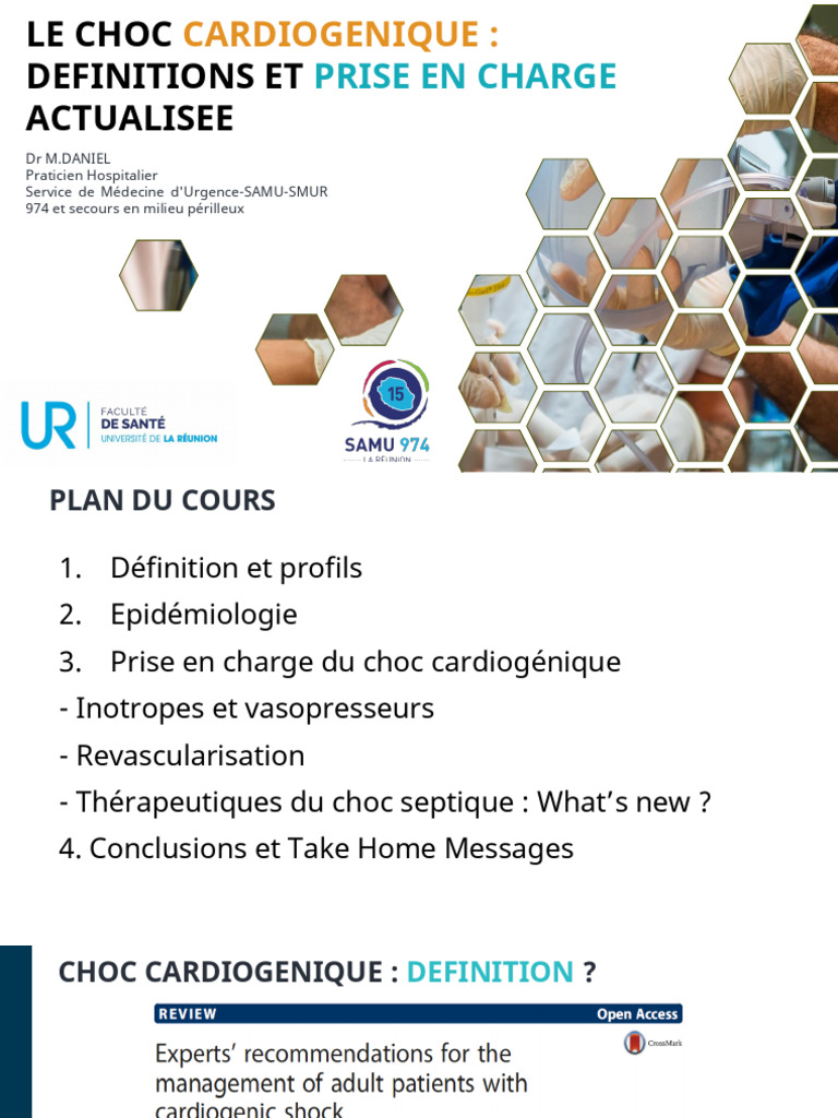 Choc Cardiogénique: Définitions et Traitements | PDF | Shock ...
