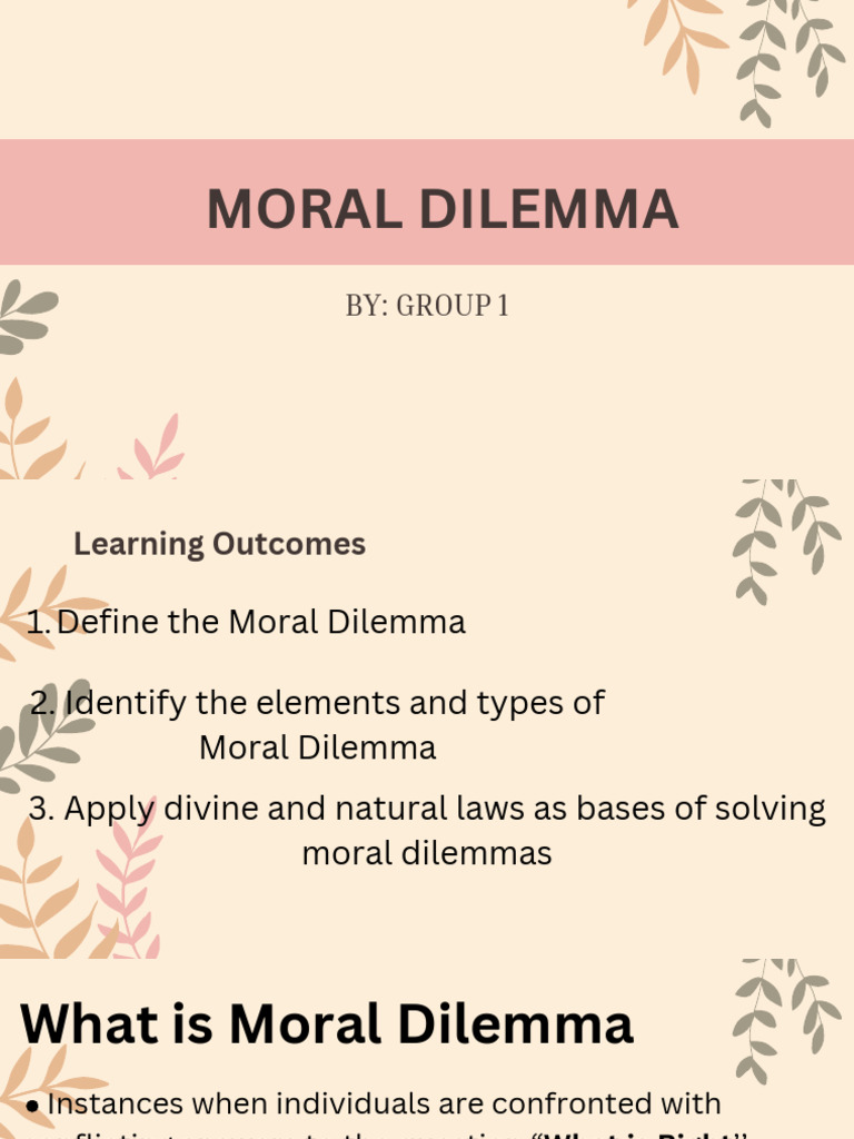 Understanding Moral Dilemmas Explained | PDF | Social Psychology