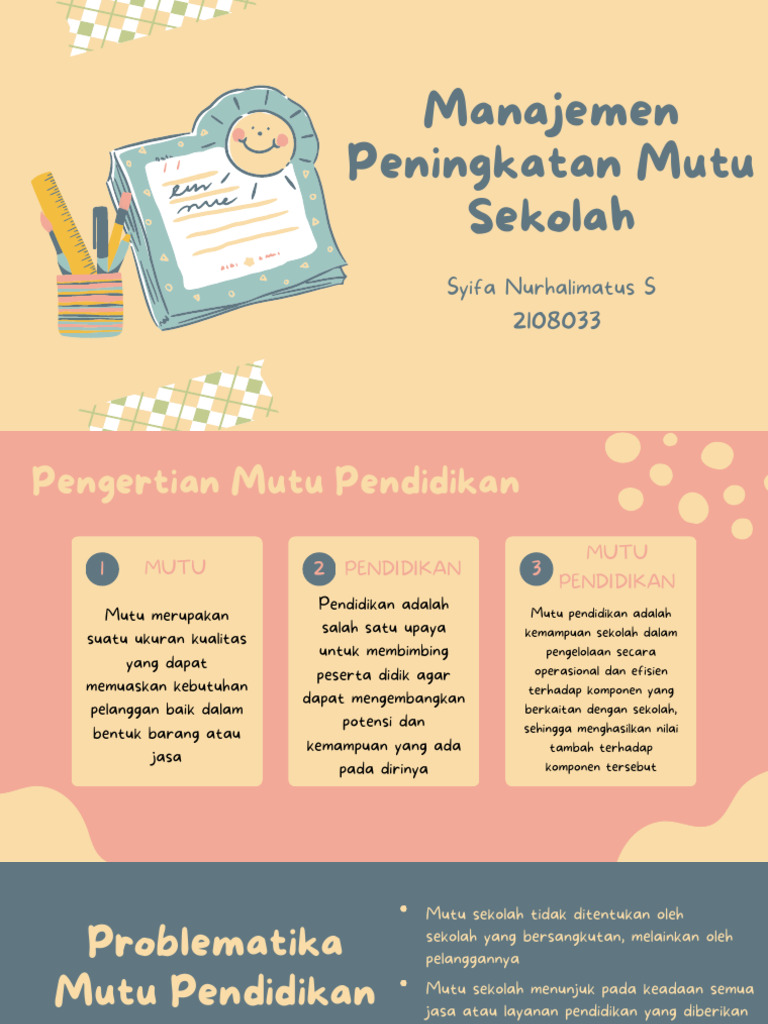 Manajemen Peningkatan Mutu Pendidikan | PDF | Karier & Perkembangan